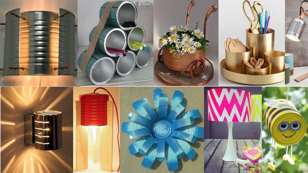 metal tin craft ideas / decor ideas with metal tins - YouTube