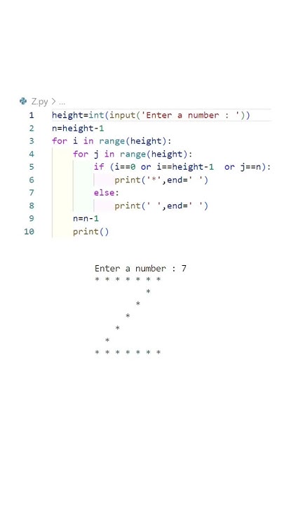 🔠 Z Programming Coding Trending Viral Shorts Videos Python Pattern Pythonpattern