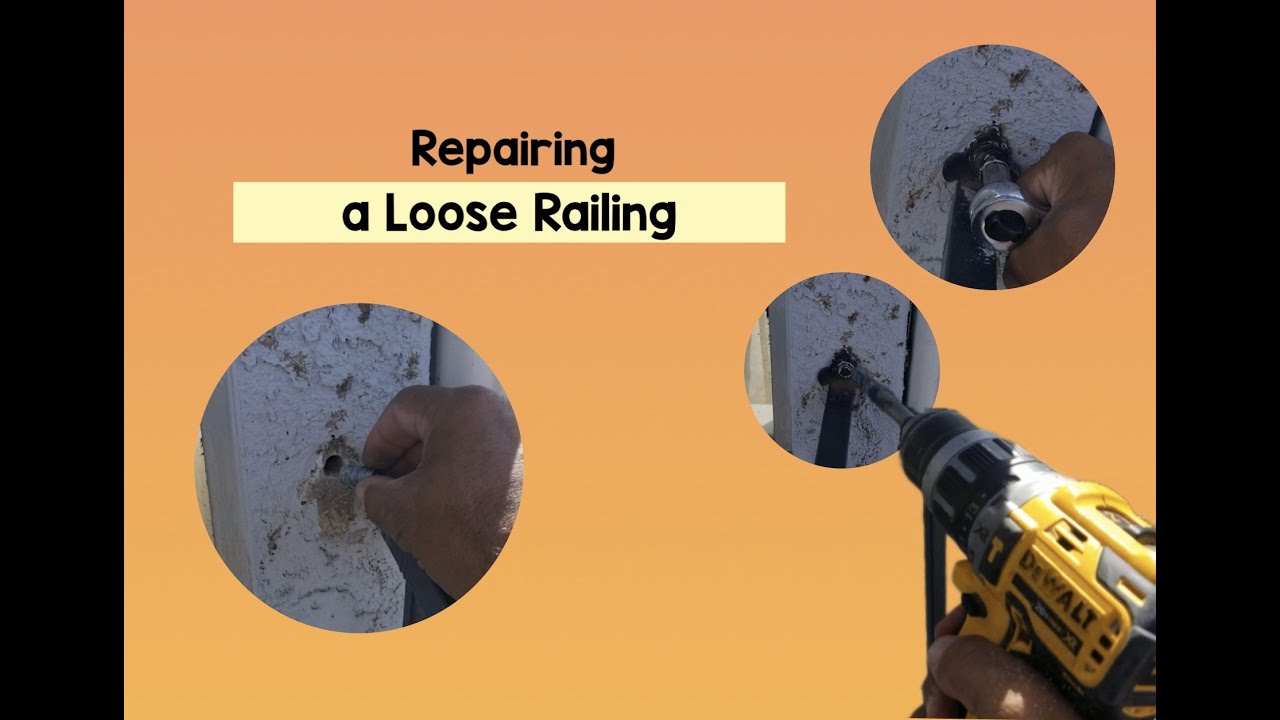 How To Repair a Loose Railing (Easy) - YouTube