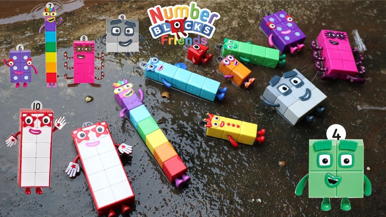 Numberblocks – Playing In Water Numberblock Friends 1 To 10! Satisfying ...