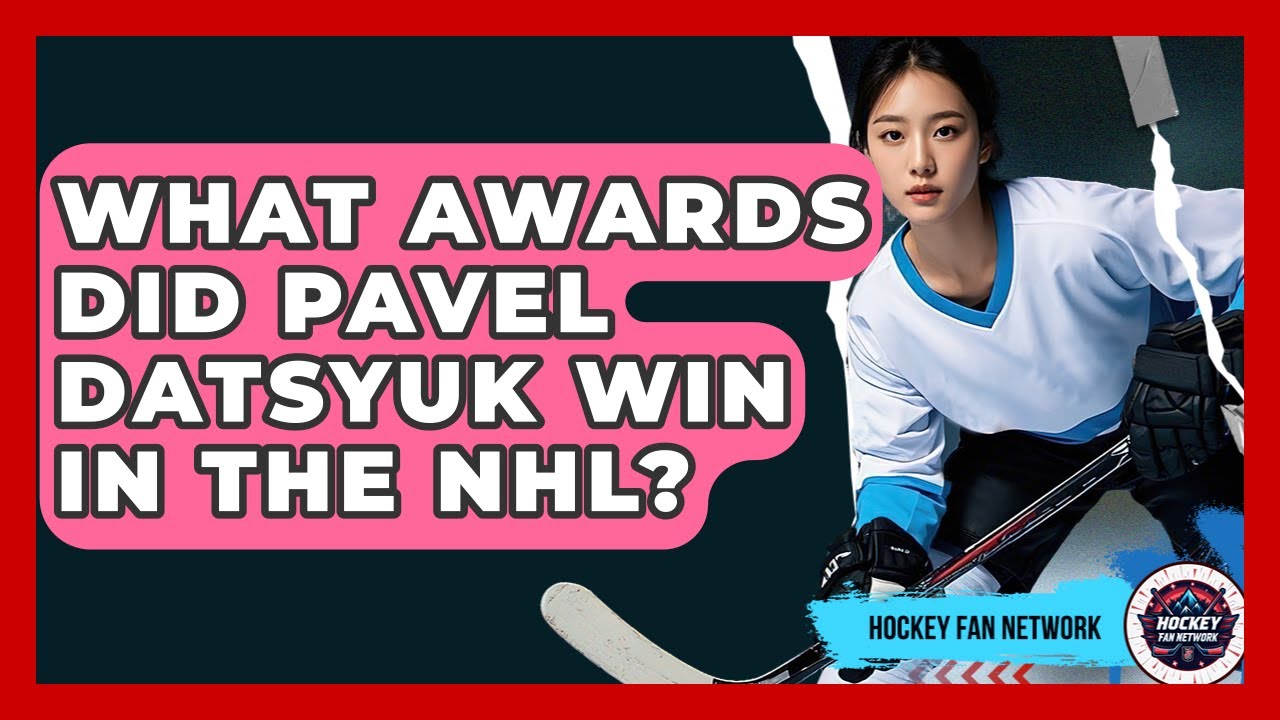 What Awards Did Pavel Datsyuk Win In The NHL? - Hockey Fan Network ...