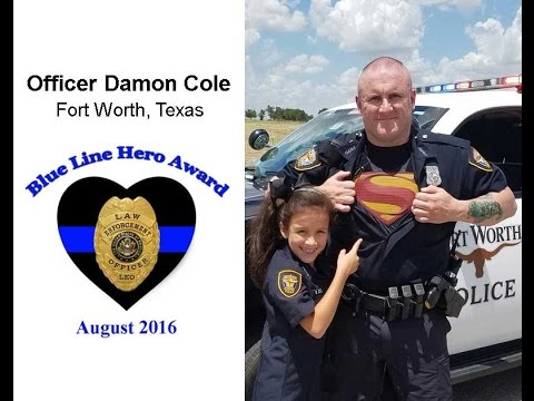 Blue Line Hero Award – August 2016 - YouTube