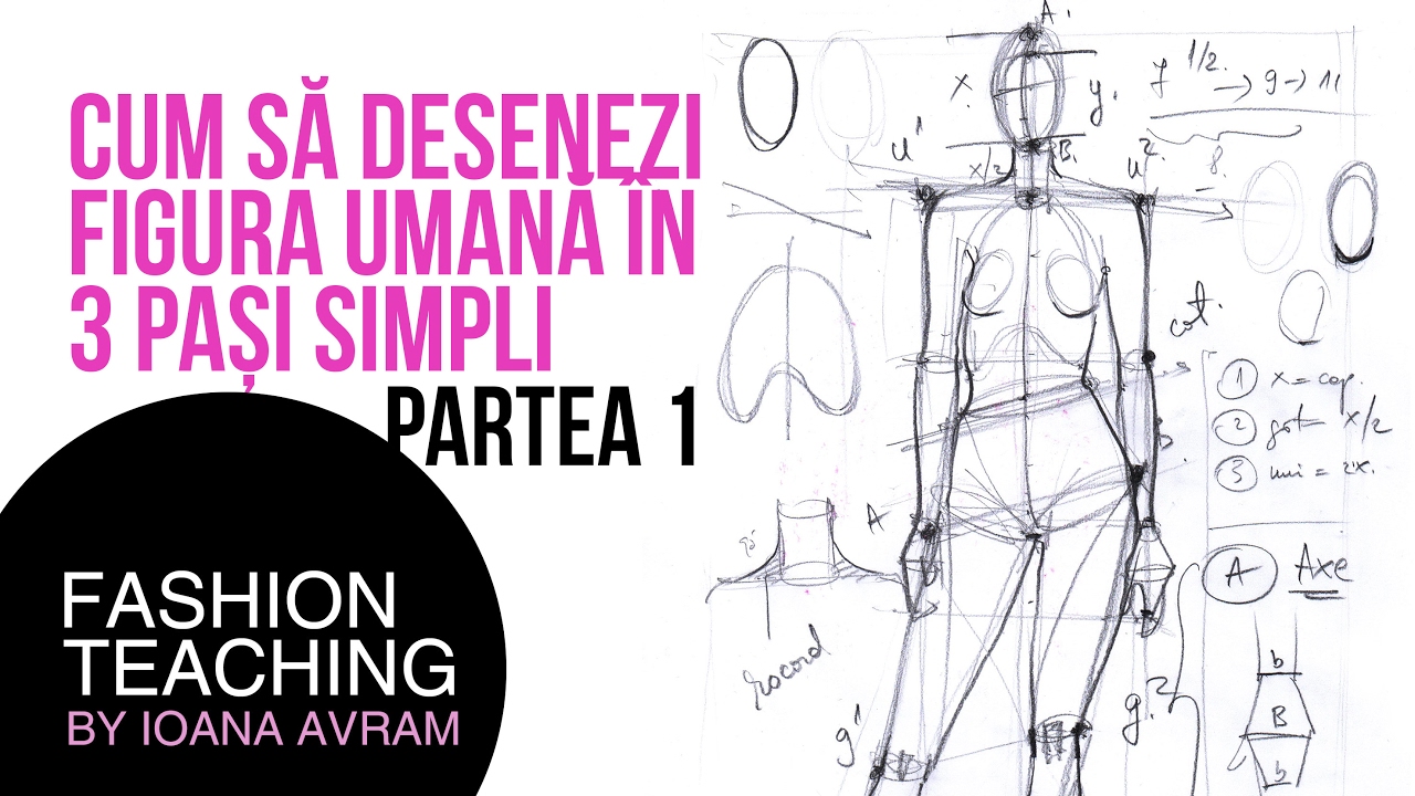 Cum sa desenezi figura umana in 3 pasi simpli_partea 1 - YouTube