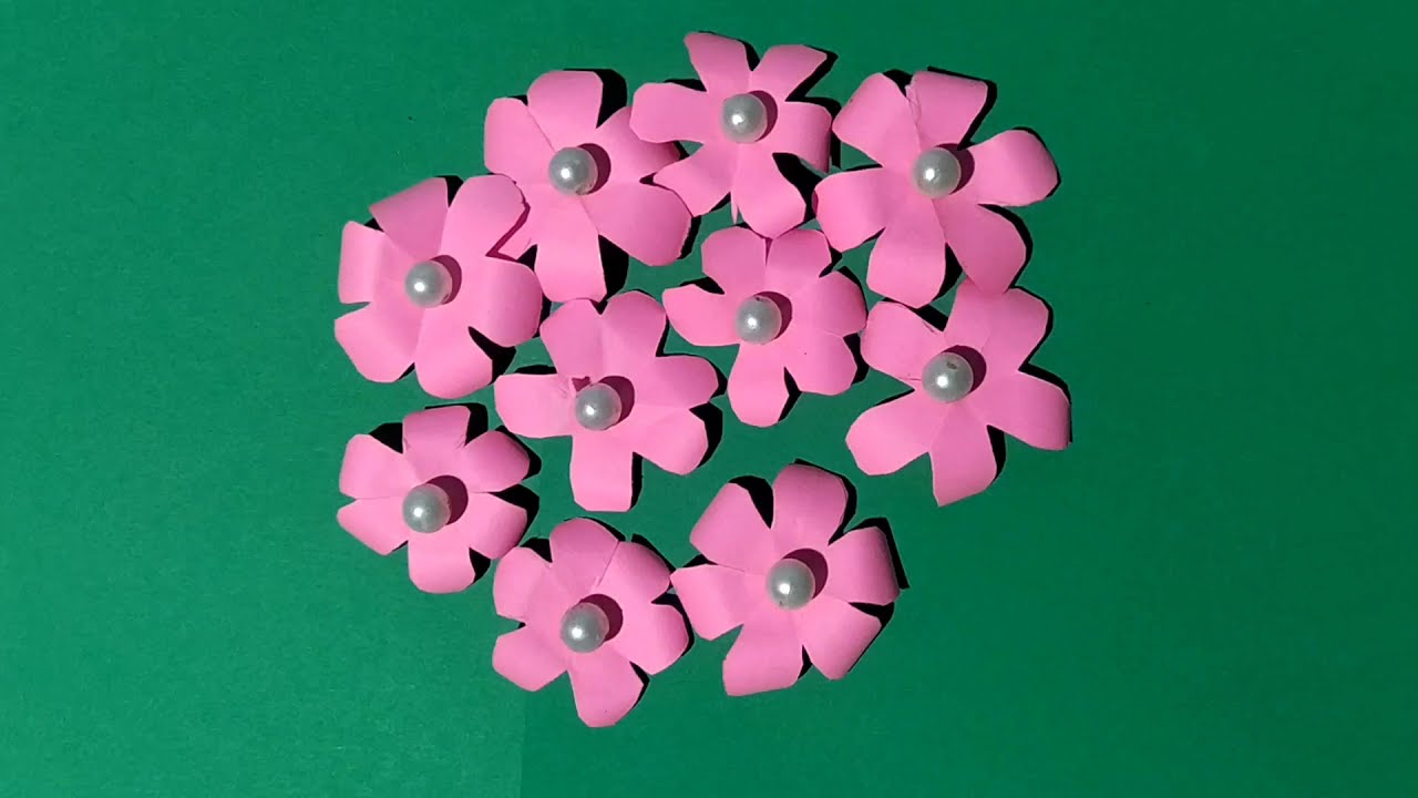 How To Make A Simple Paper Flower Craft Paper Flower Simple Craft How To Make A Simple Paper Flower Craft Paper Flower Simple Craft