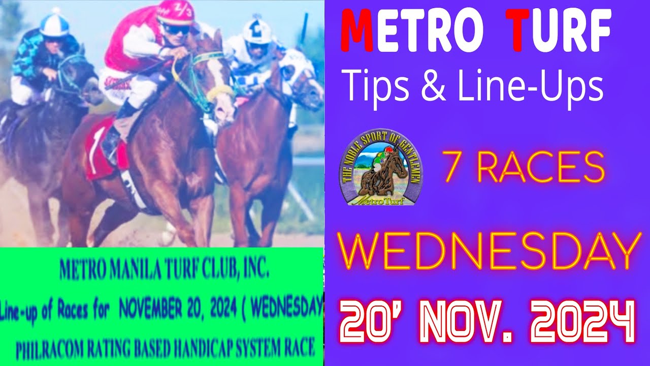 MMTCI LIVE RACING TIPS FOR WEDNESDAY | NOV. 20, 2024 | 5:00 PM START ...