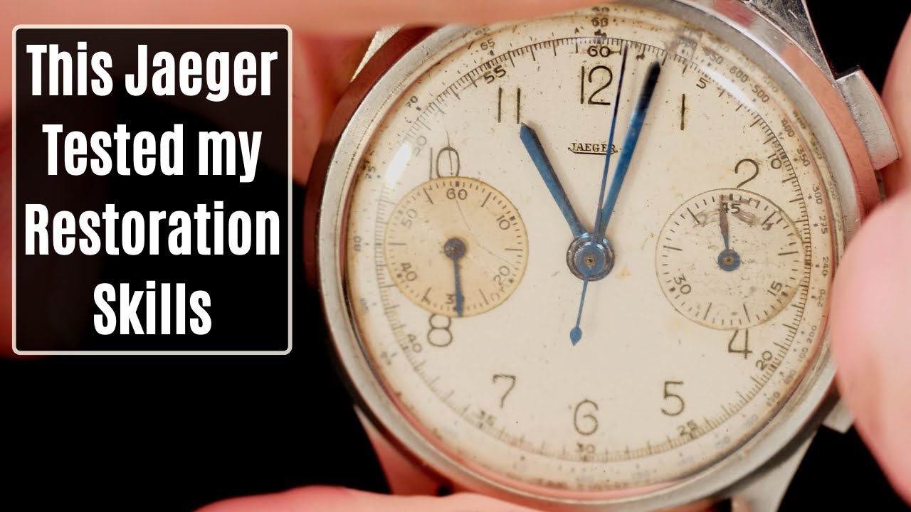 Challenging Restoration on this Jaeger Vintage Chronograph - YouTube