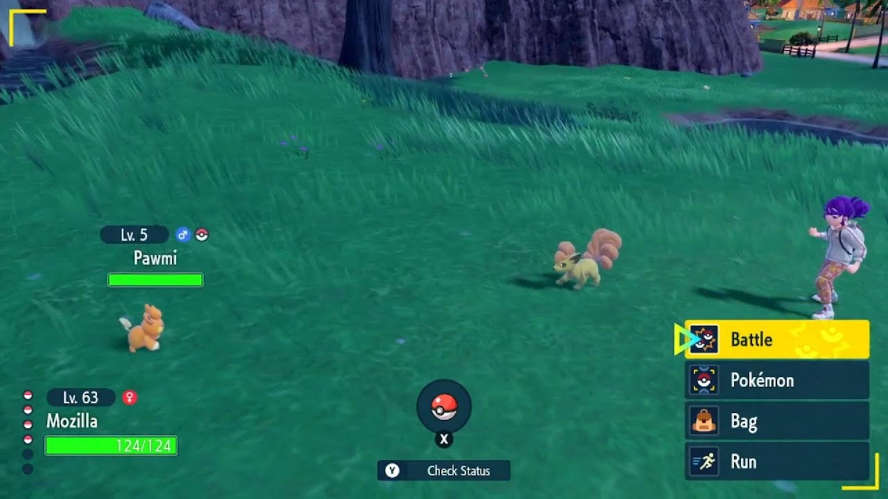 Shiny Vulpix in Pokemon Violet - YouTube