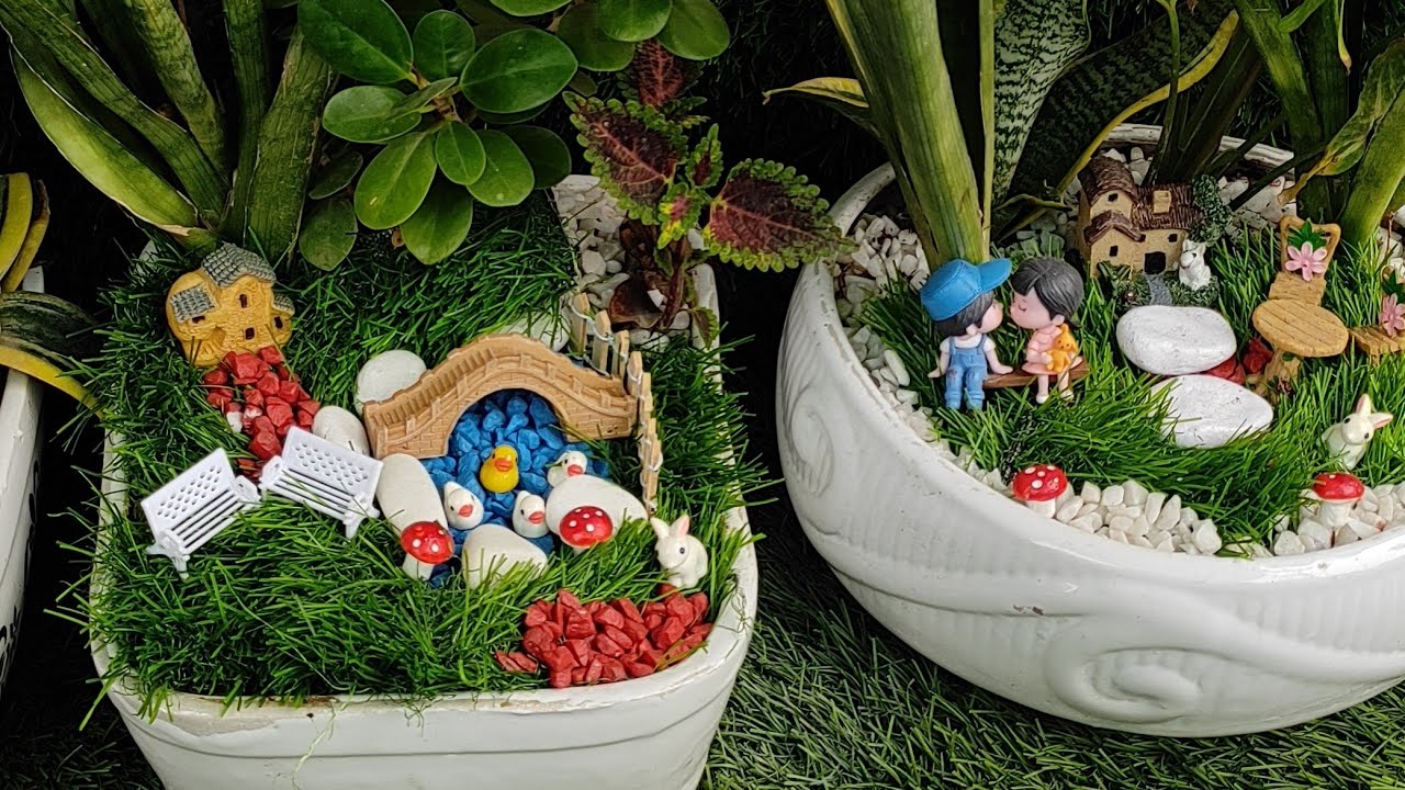 How to make 18 different miniature gardens (Miniature Garden tutorials ...