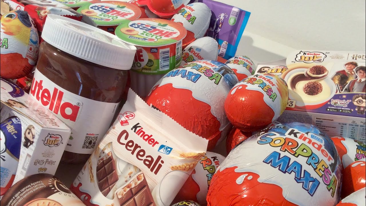 ~REVERSE FILLING PLATTER ~ NUTELLA/KINDER ASMR OPENING - YouTube
