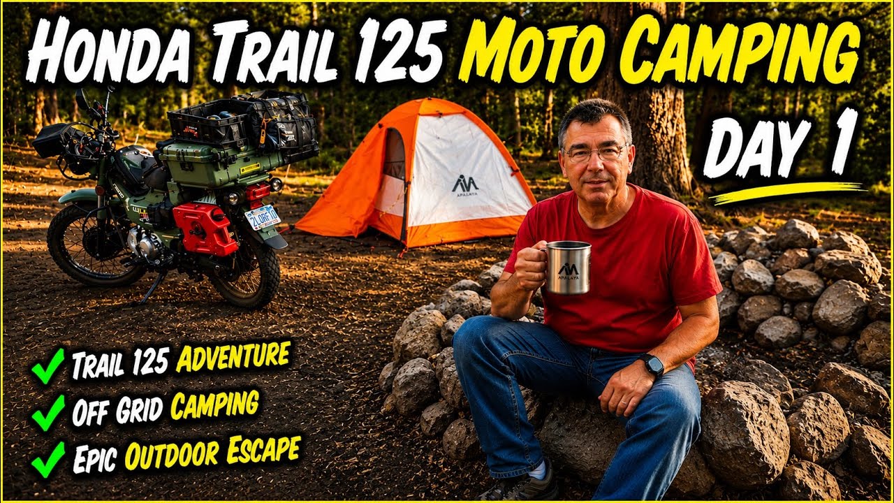 Moto Camping Day 1 Honda CT125 Trail 125 Montezuma Arizona - YouTube