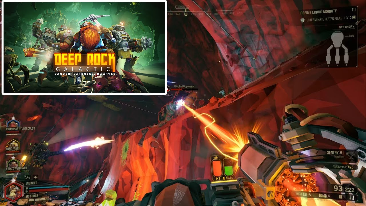 Deep Rock Galactic Co-op Gameplay | On-Site Refining Mission ...