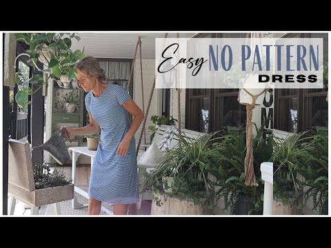 Easy Dress Tutorial ~ No Pattern Dress ~ Summer Dress Idea ~ DIY Dress ~ Simple Dress DIY
