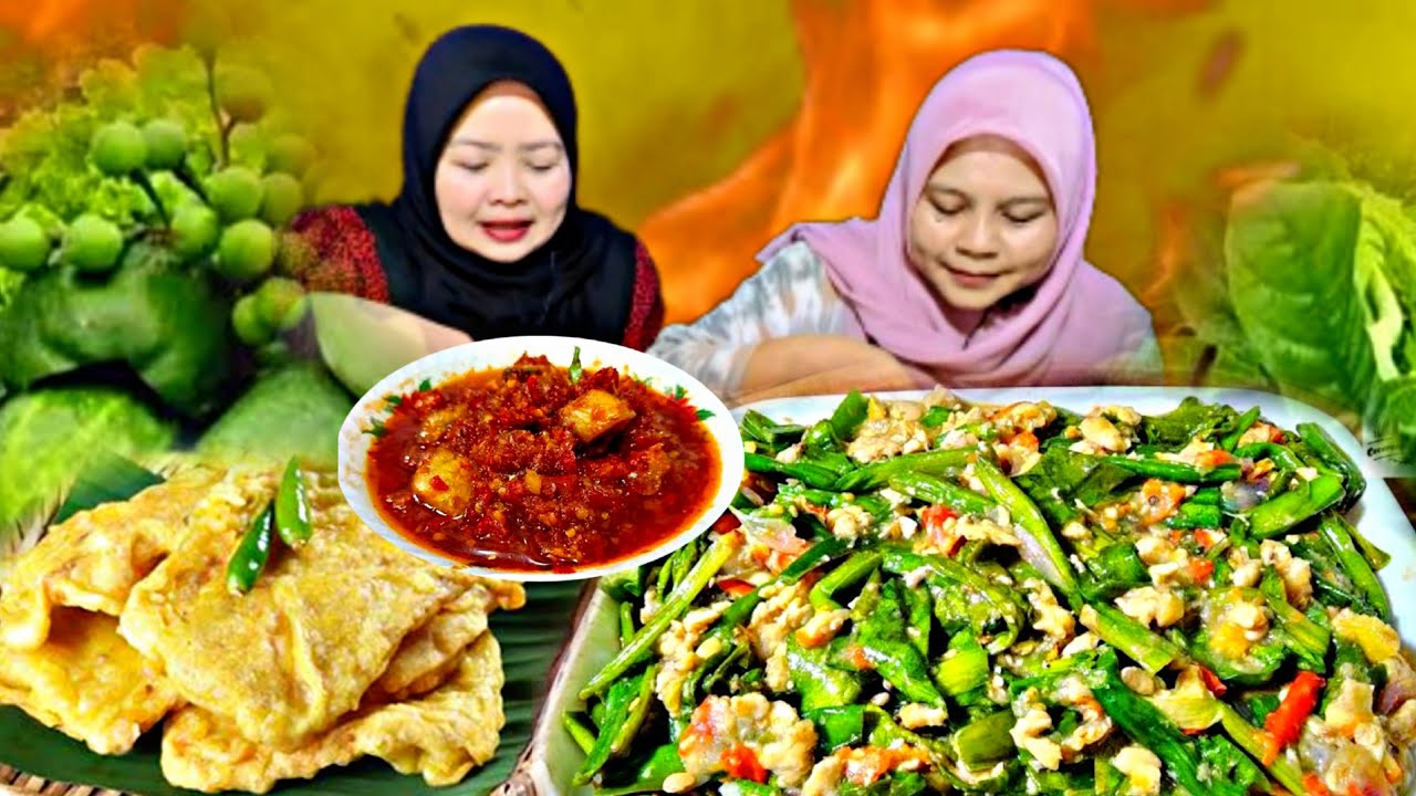 MUKBANG IKAN CUCUT TELOR BALADO,TUMIS GENJER ONCOM,TEMPE MENDOAN PLUS ...
