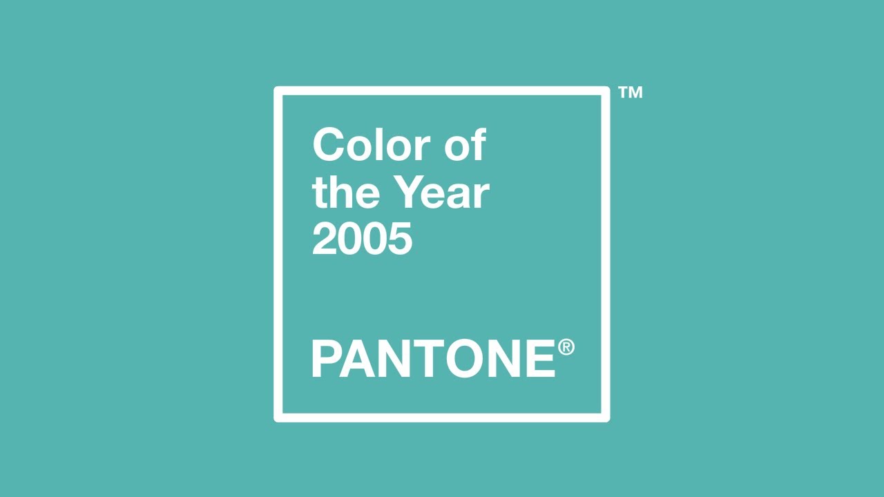 10 hours of Color of The Year 2005 PANTONE® BLUE TURQUOISE screen 4K ...