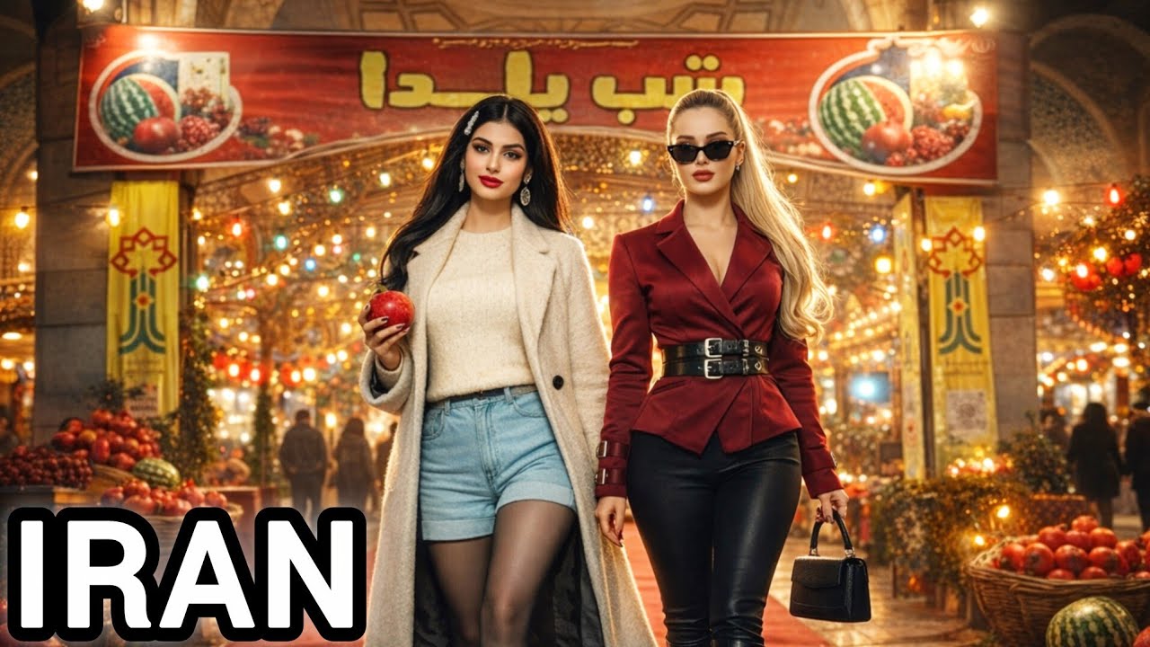 This Is Tehran on Yalda Night 😍 | Walking Through Tajrish Bazaar - YouTube