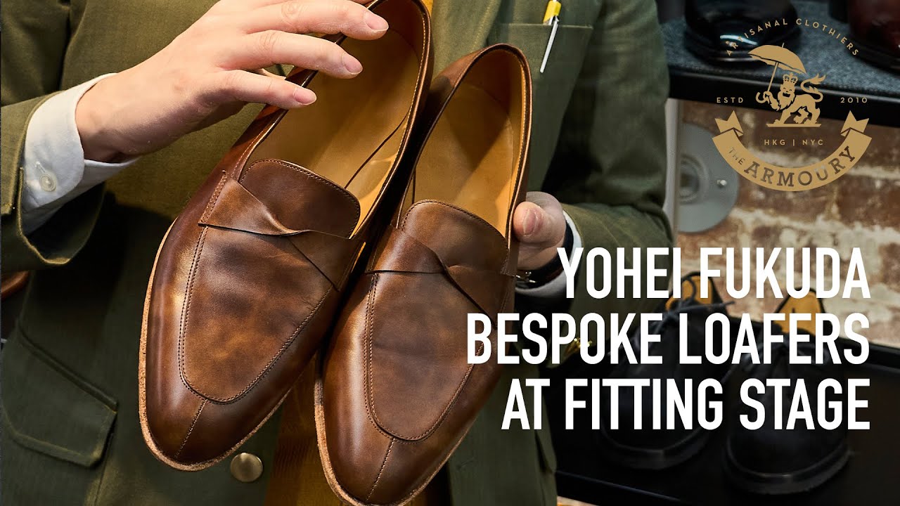 New Commissions: Yohei Fukuda Bespoke Loafers at Fitting Stage - YouTube
