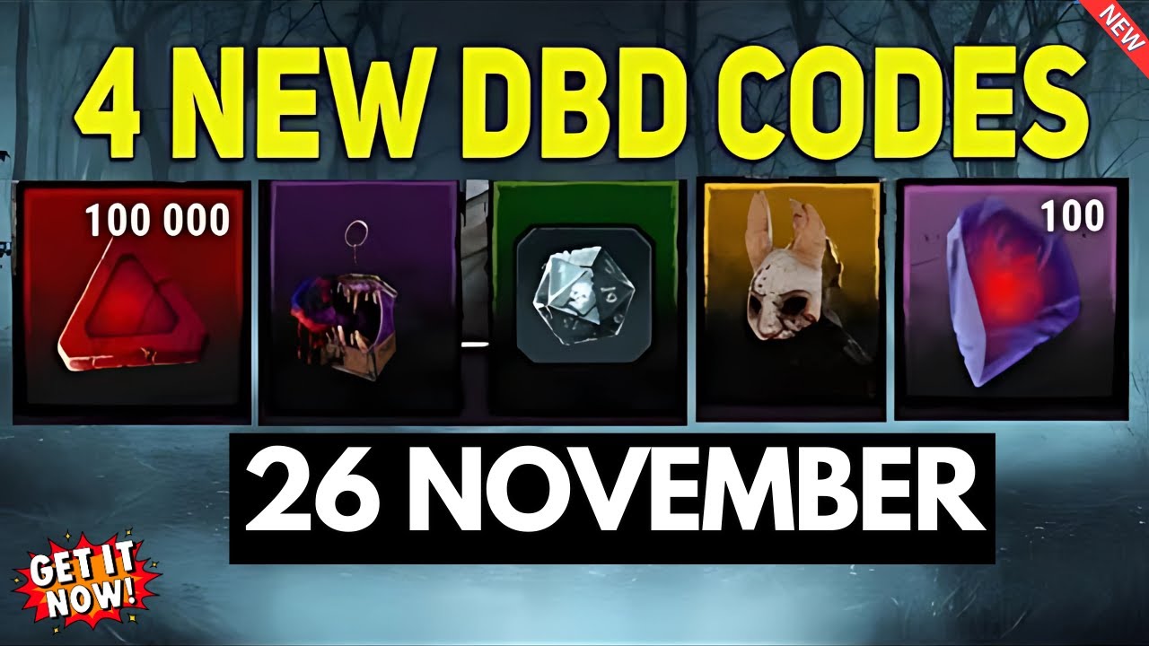 DEAD BY DAYLIGHT CODES NOVEMBER 2024 (NEW WORKING CODES)DBD REDEEM ...