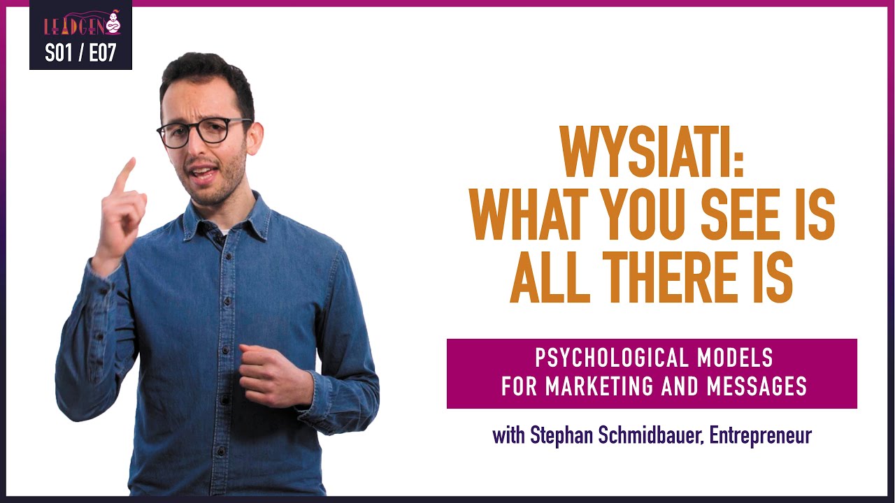 WYSIATI: What You See Is All There Is | S01E07 | Stephan Schmidbauer ...