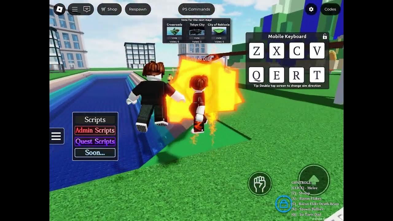 Infinite script fighting showcase(calamity, su tart, and doomslayer) - YouTube