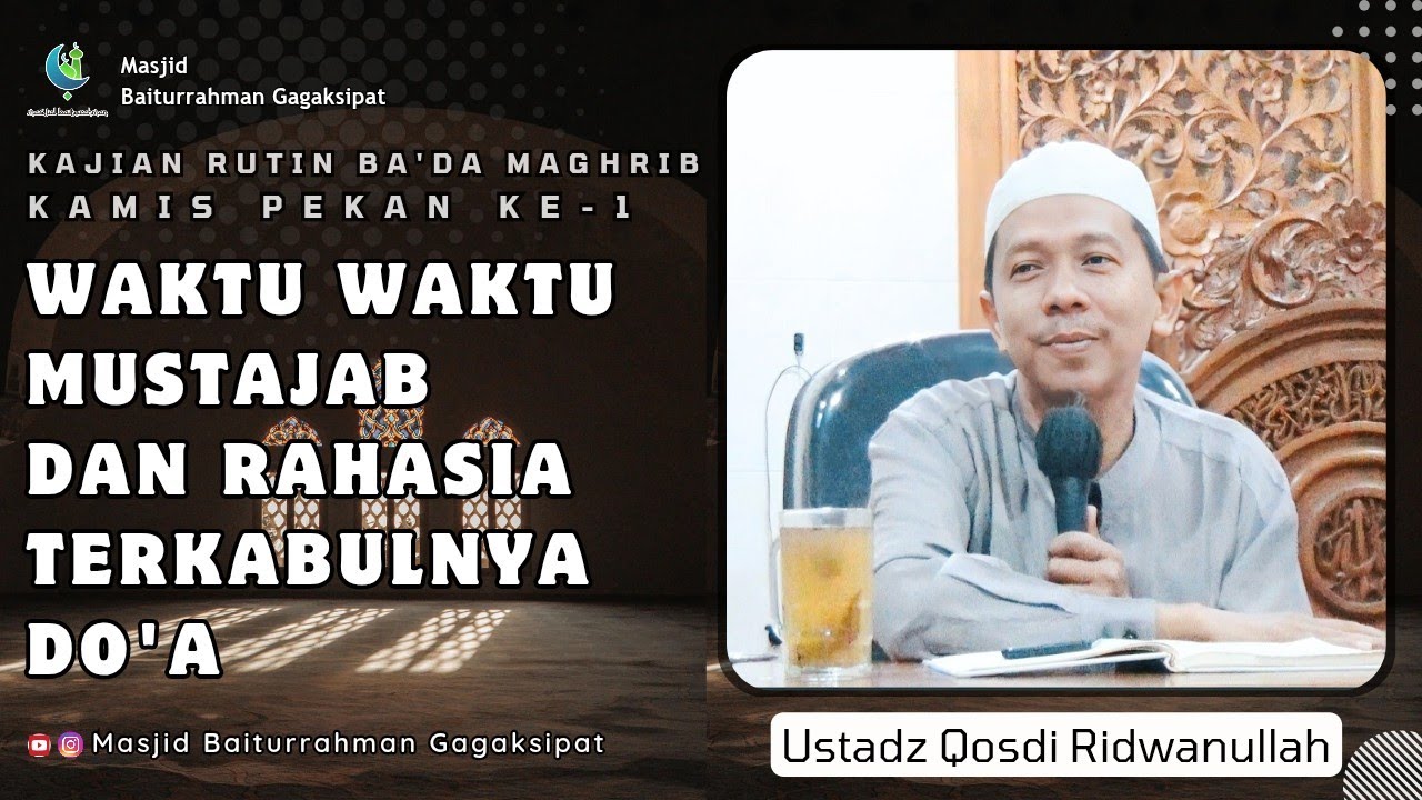 Kajian Tazkiyatun Nafs, Seni Mensucikan Hati | Ust. Qosdi Ridwanullah ...