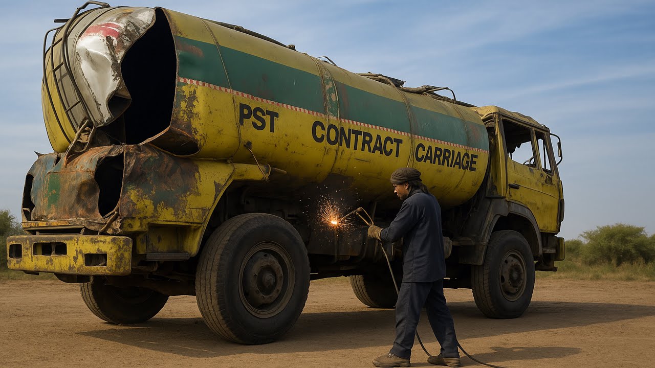 Incredible How Received The Accident Tanker Full Damage Tanker Remaking ...