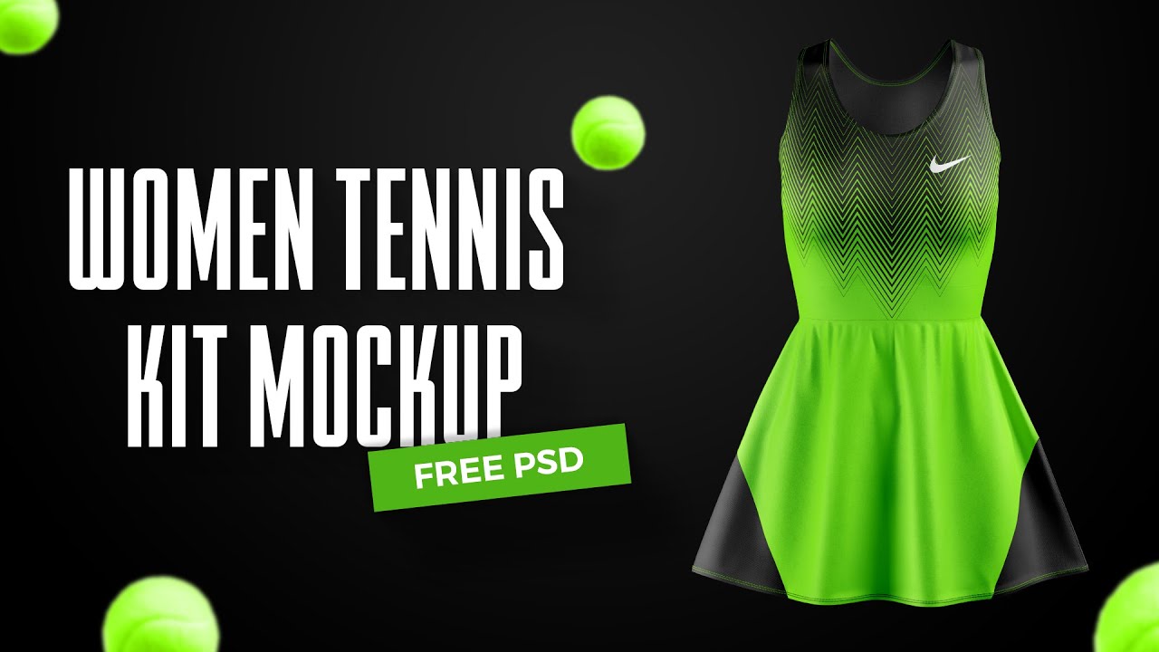 Women Tennis Dress Mockup | PSD Included - YouTube
