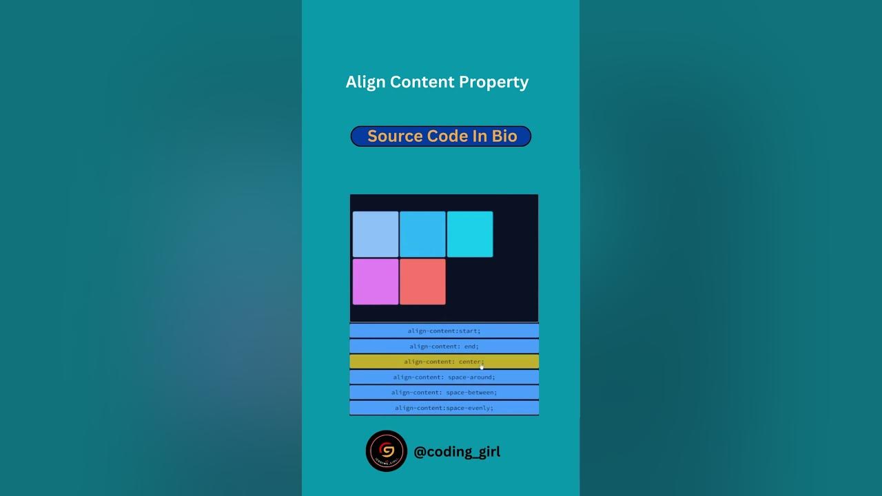 Align Content Property #codinglover #shortvideo #css #coder #webdesign #bts #coderslife # ...