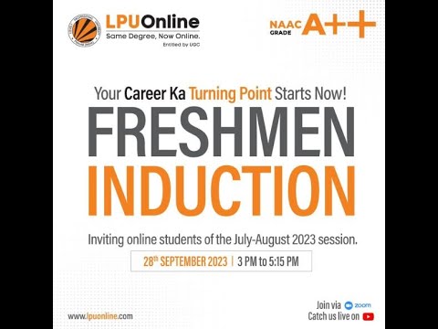 LPU Online Induction Programme (July-August Session, 2023) - YouTube