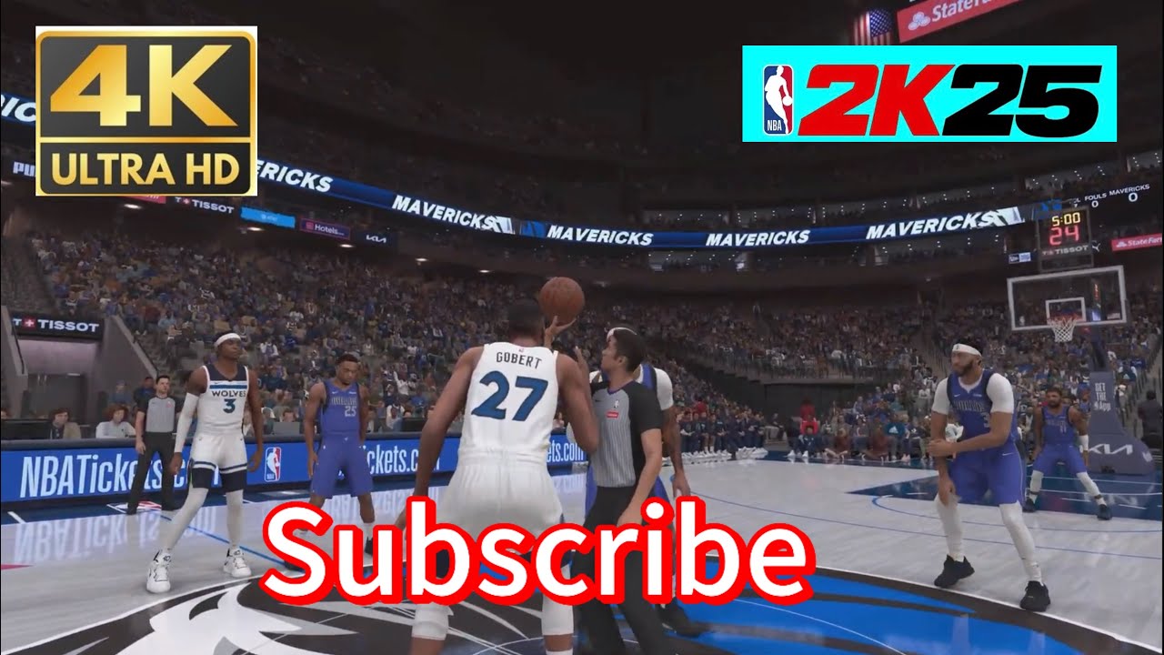 TimberWolves VS Mavericks NBA 2K25 Gameplay PS5 (4K UHD) - YouTube