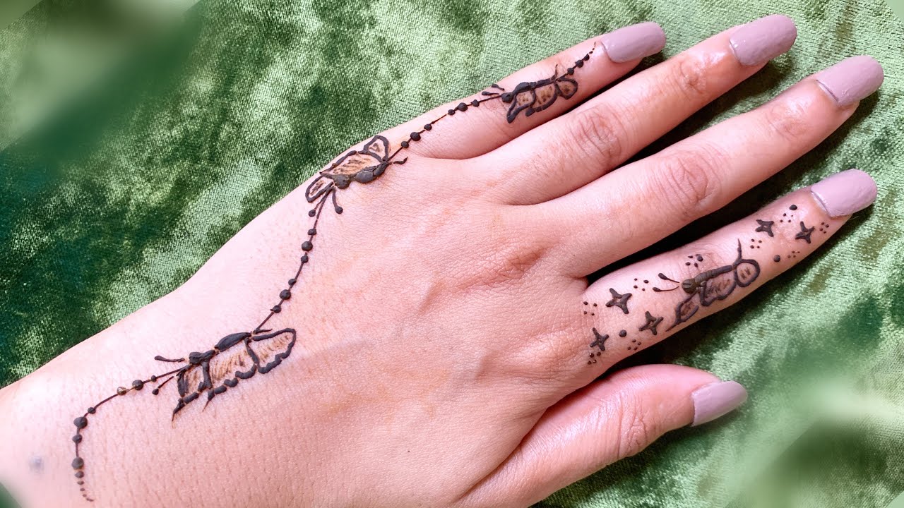 Butterfly mehendi design backhand 🦋 | butterfly Henna design | mehendi ...