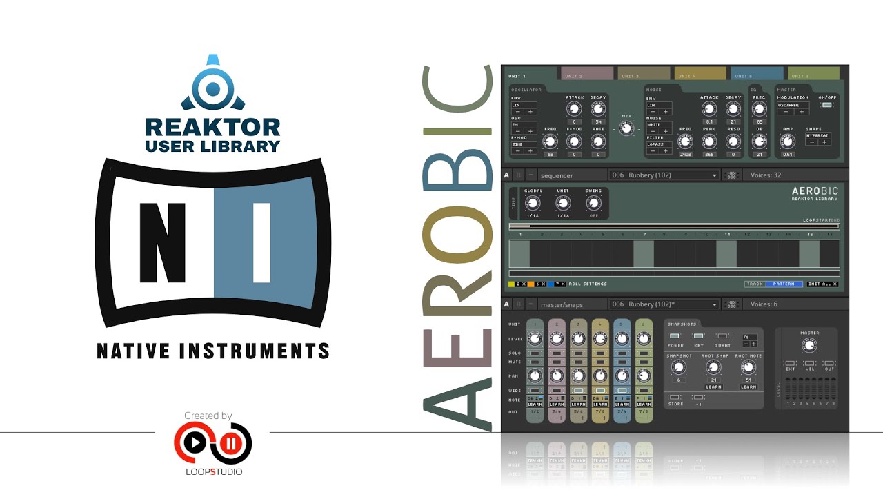 Native Instruments Reaktor GrooveBoxes Aerobic Loops - YouTube