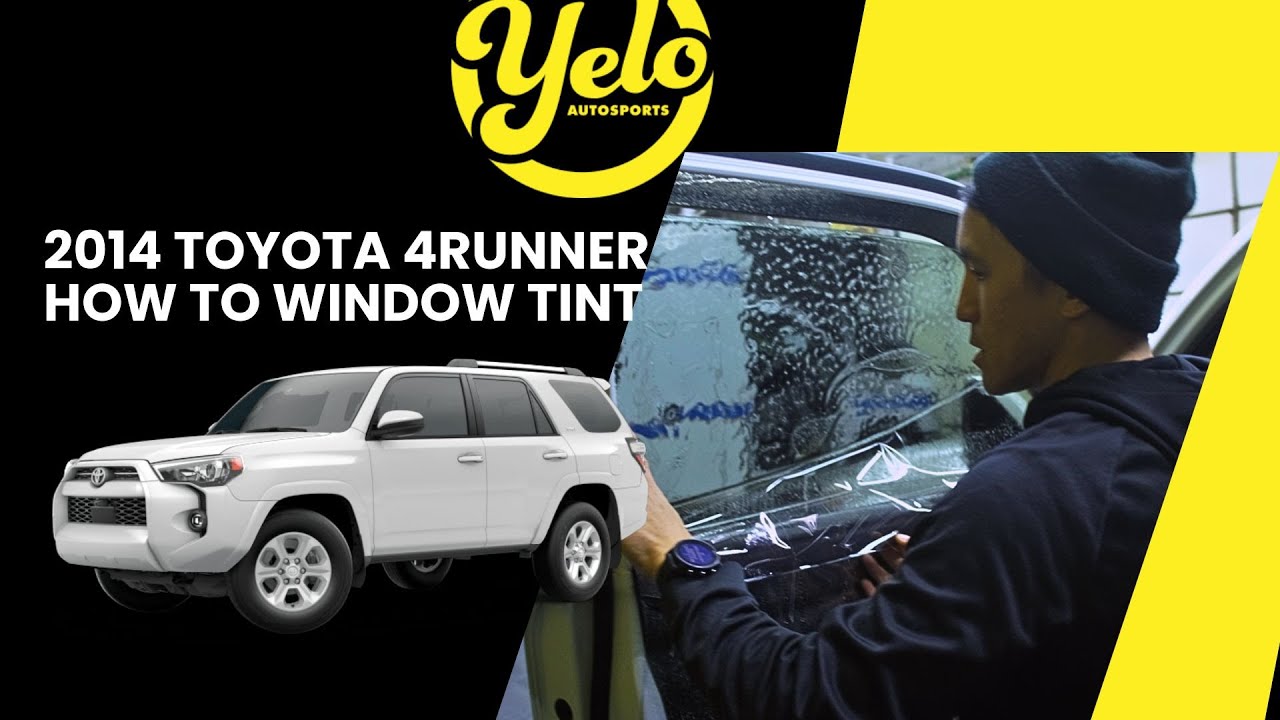 How to Window Tint a Toyota 4runner - YouTube