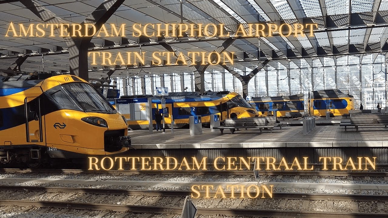 Amsterdam Schiphol Rotterdam Centraal Train Station NS Sprinter ...