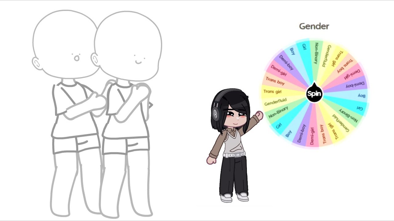 Making a couple with a wheel! || Gacha club - YouTube