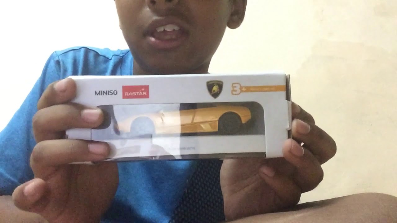 Lamborghini model car unboxing and viewing - YouTube