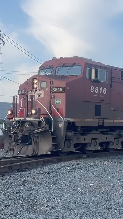 CP 8816 leads a very long train! #shorts #railfaning #trains - YouTube