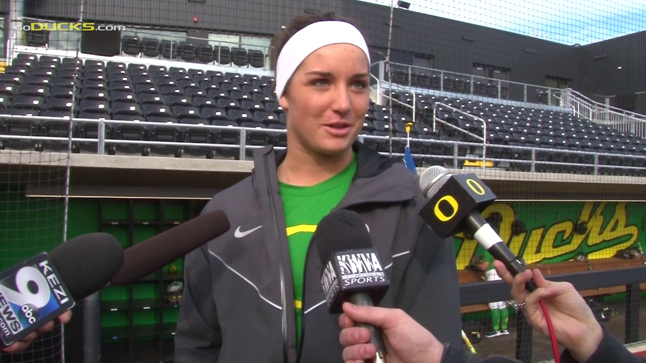 Maggie Balint Talks First College Game - YouTube
