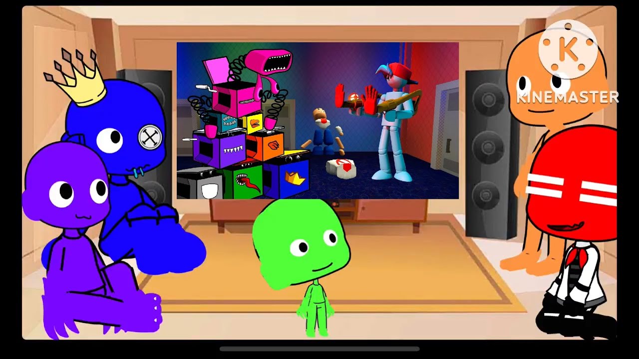 Rainbow Friends Reacts To New Boxy Rainbow Friends VS Player but ...