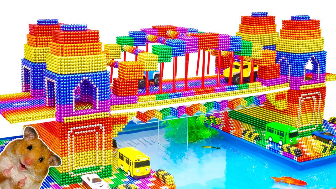 DIY - How To Make Sydney Harbour Bridge For Hamster From Magnetic Balls ...