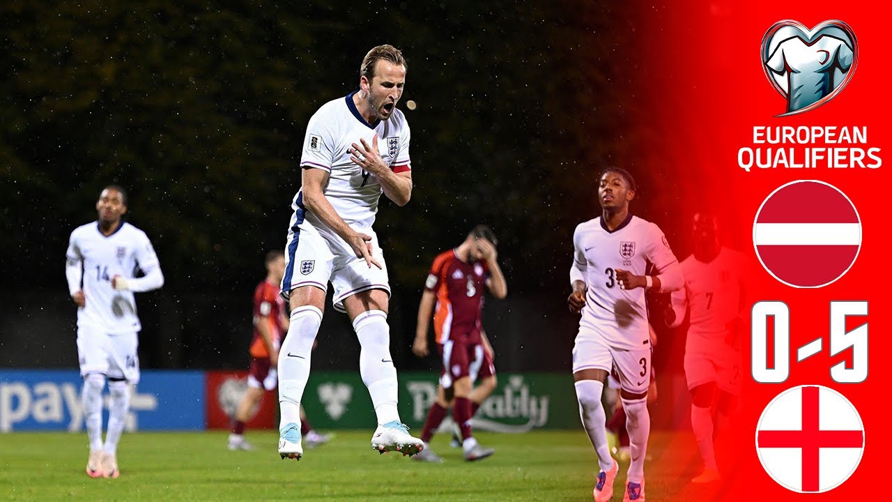 Latvia vs England 0-5 Highlights Goals | 2026 World Cup European ...