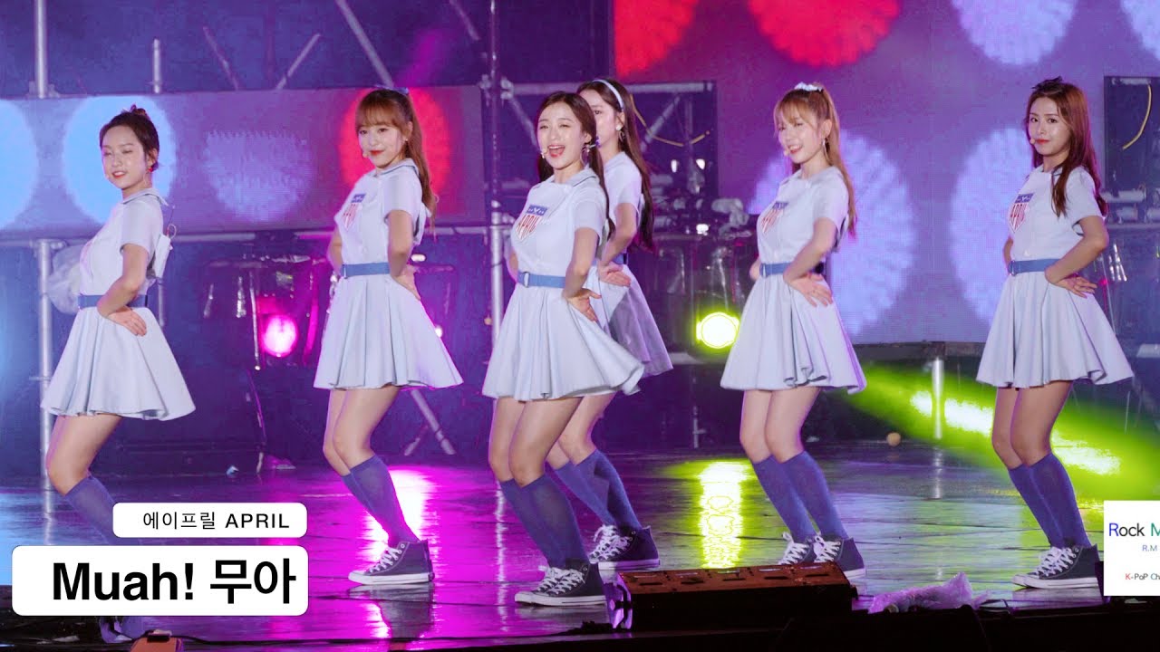 에이프릴 APRIL[4K 직캠]Muah! 무아, 보령 더쇼 The Show@170722 Rock Music - YouTube