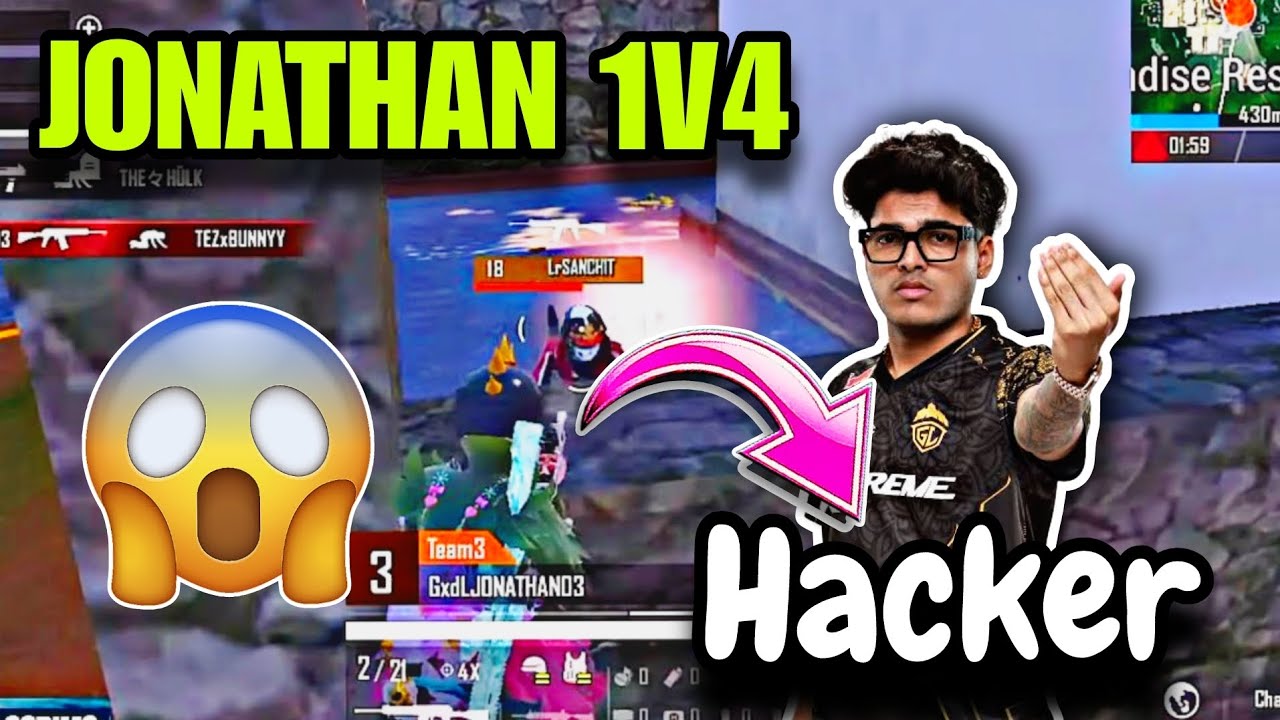 JONATHAN HACKER CONFIRMED 🥵💀 | 1V4 🤯 | JUMPSHOT 🥵 #jonathangamimg - YouTube