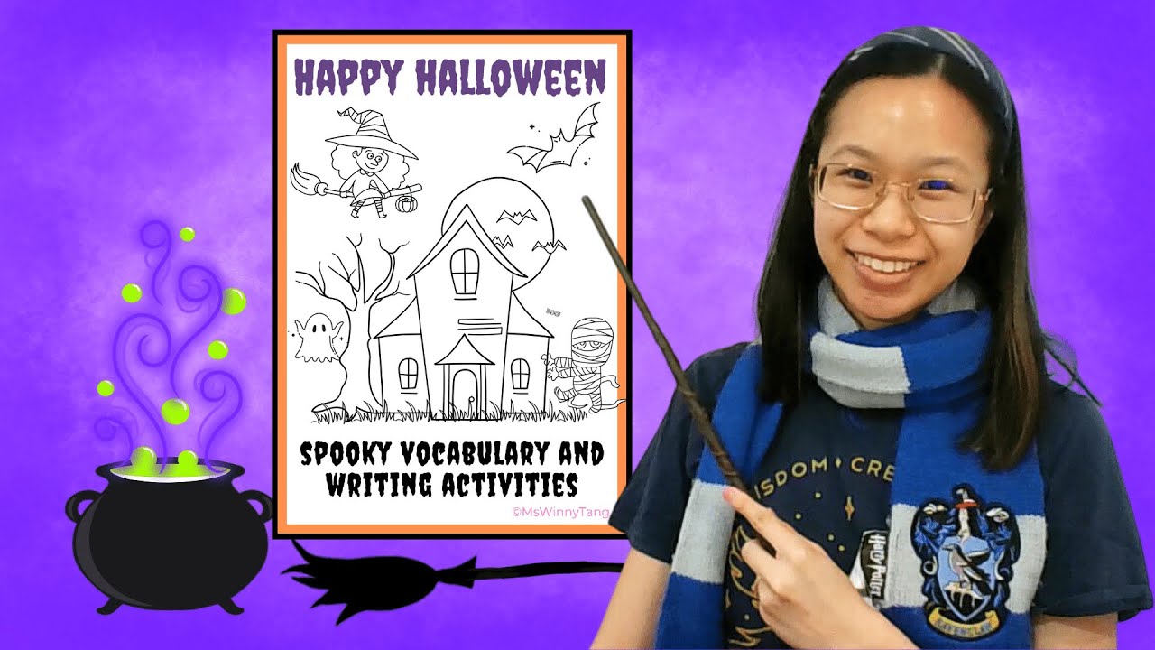 FUN Halloween Vocabulary and Writing Activities | FREE PDF - YouTube