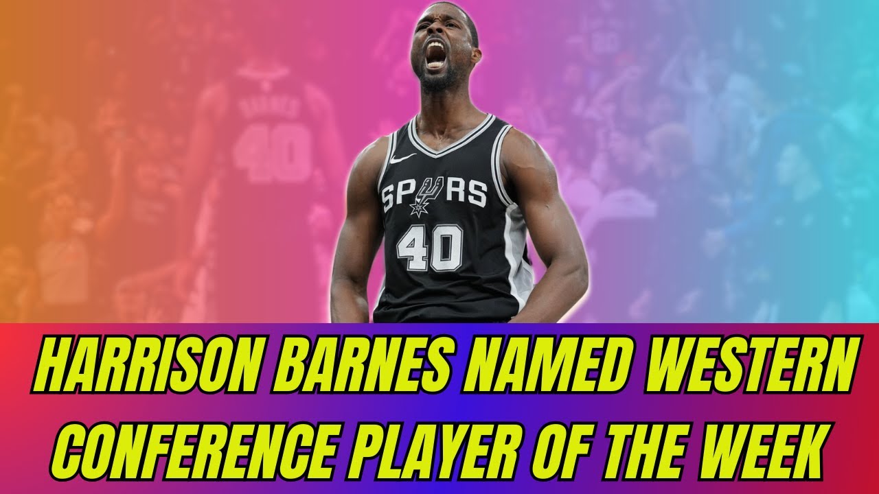 Harrison Barnes Named Western Conference Player of the Week - YouTube