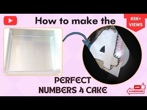 How to make 4 shape cake without mould : 1 kg | 4 शेपचा केक | Numbers ...