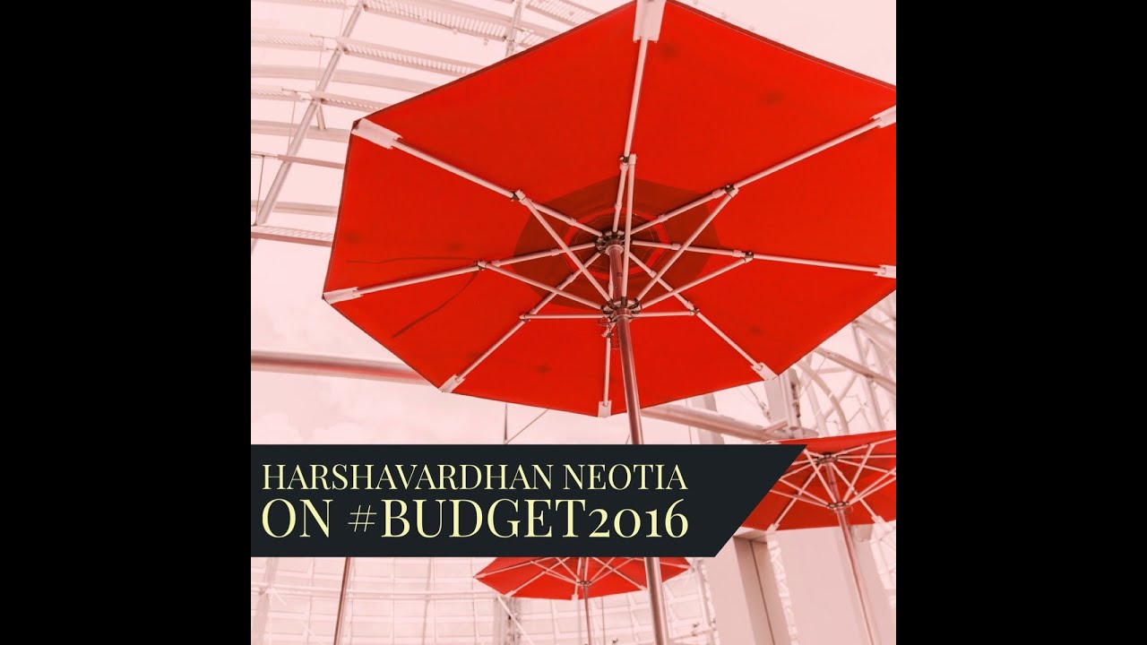 HarshaVardhan Neotia on #Budget2016 - YouTube