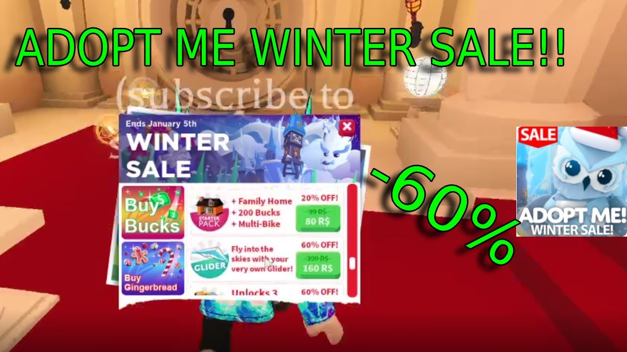 ADOPT ME WINTER SALE 2020!! (Roblox Adopt Me) - YouTube
