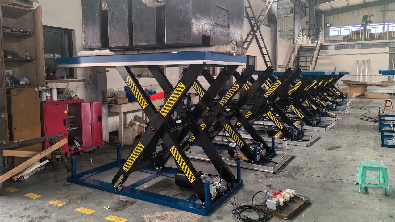 Lift table 4t capacity test, very smooth 👍 - YouTube