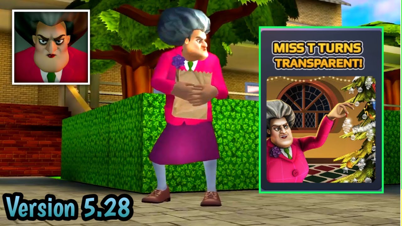 Scary Teacher - Miss T turns transparent | Pro Gamer - YouTube