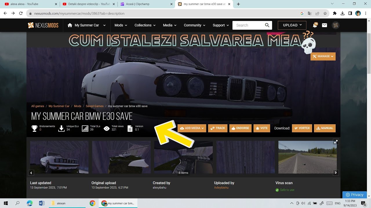 cum istalezi salvarea mea!! toate modurile panier,bmw e30 etc sunt ...